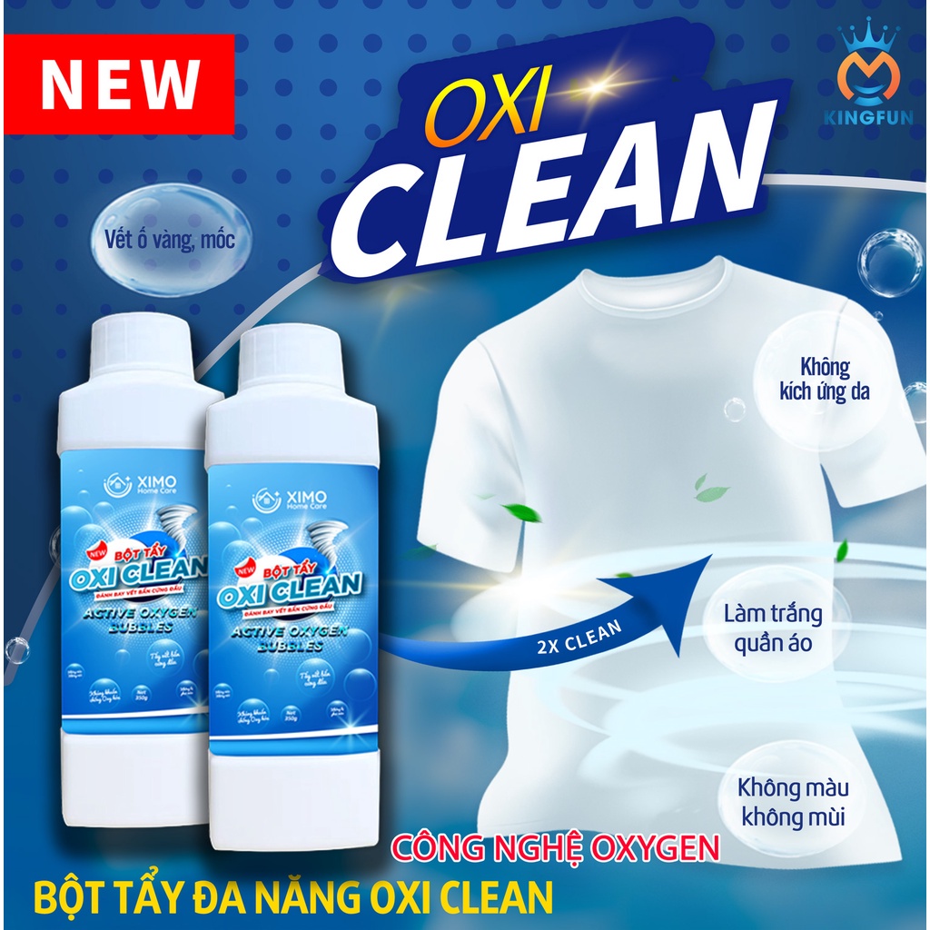 Bột tẩy đa năng Ximo Home 350g an toàn với công nghệ Oxy Clean tẩy ...