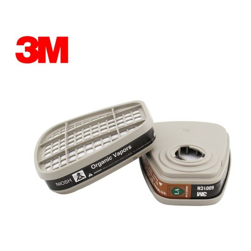 2 Phin Lọc 6001 Dùng Cho Mặt Nạ Phòng Độc 3M 6200, 3M 6100, 3M 6501, 3M 6502, 3M 7501, 3M 7502 ...