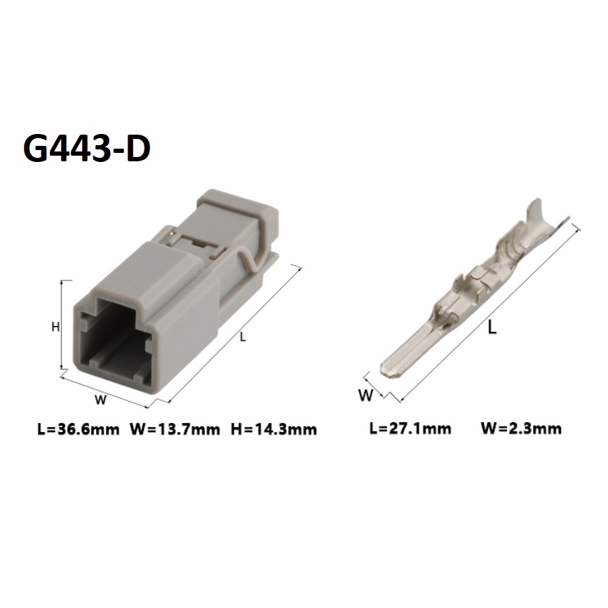 G443-Giắc cắm khóa 2 lỗ màu xám 2.2mm | Shopee Việt Nam