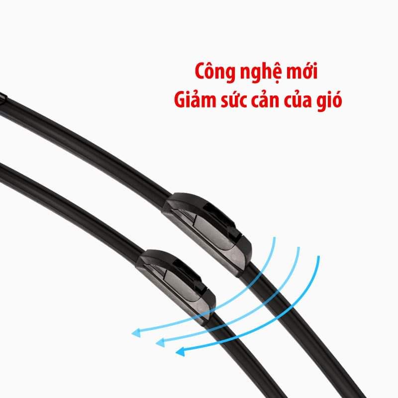 Gạt mưa ô tô AMECAR không xương thiết kế êm mượt không tiếng ồn ...