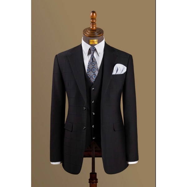 ÁO VEST NAM ADAM STORE ĐEN KẺ Ô VUÔNG AV252 | Shopee Việt Nam