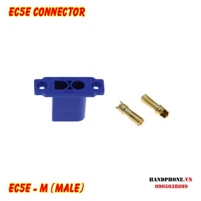 Jack EC5E Connector (Male, Female)- Phích nối nguồn điện gắn trên hộp ...