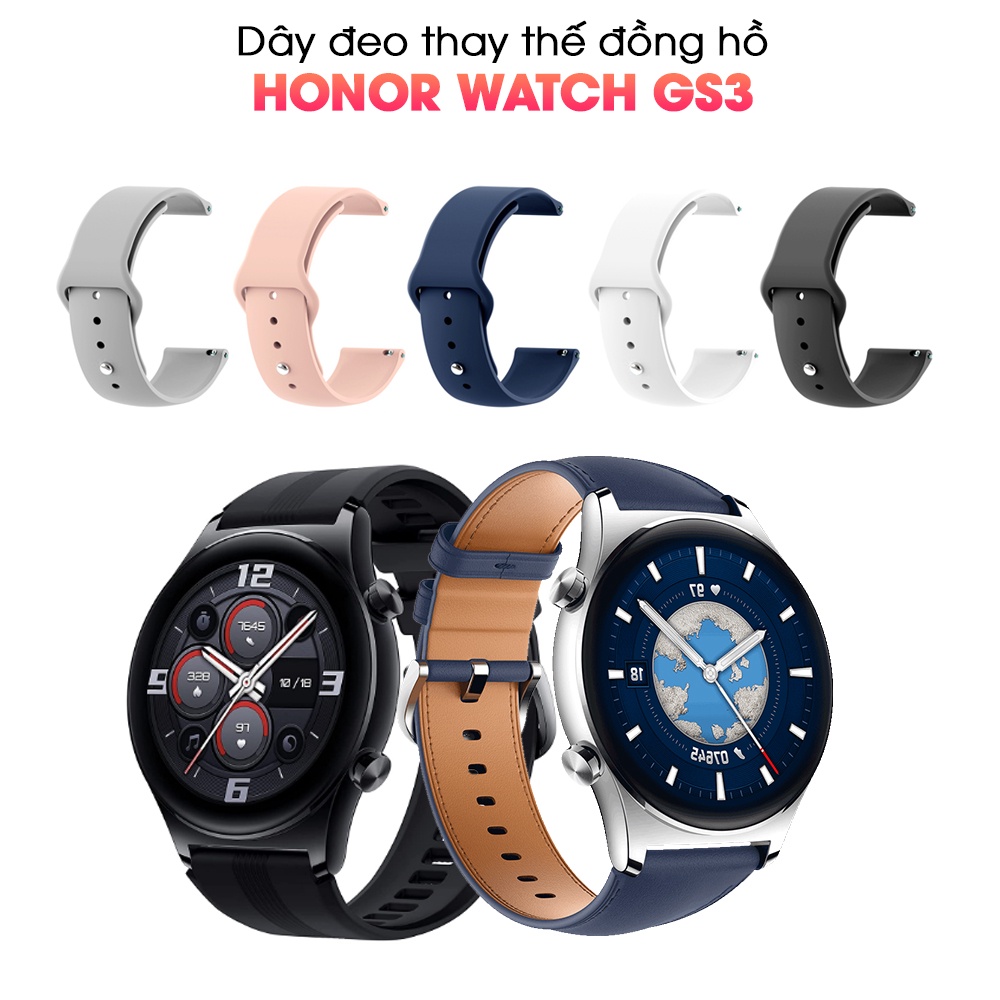 Dây đeo đồng hồ HONOR Watch GS3 chốt tháo nhanh thay thế silicon mềm ...