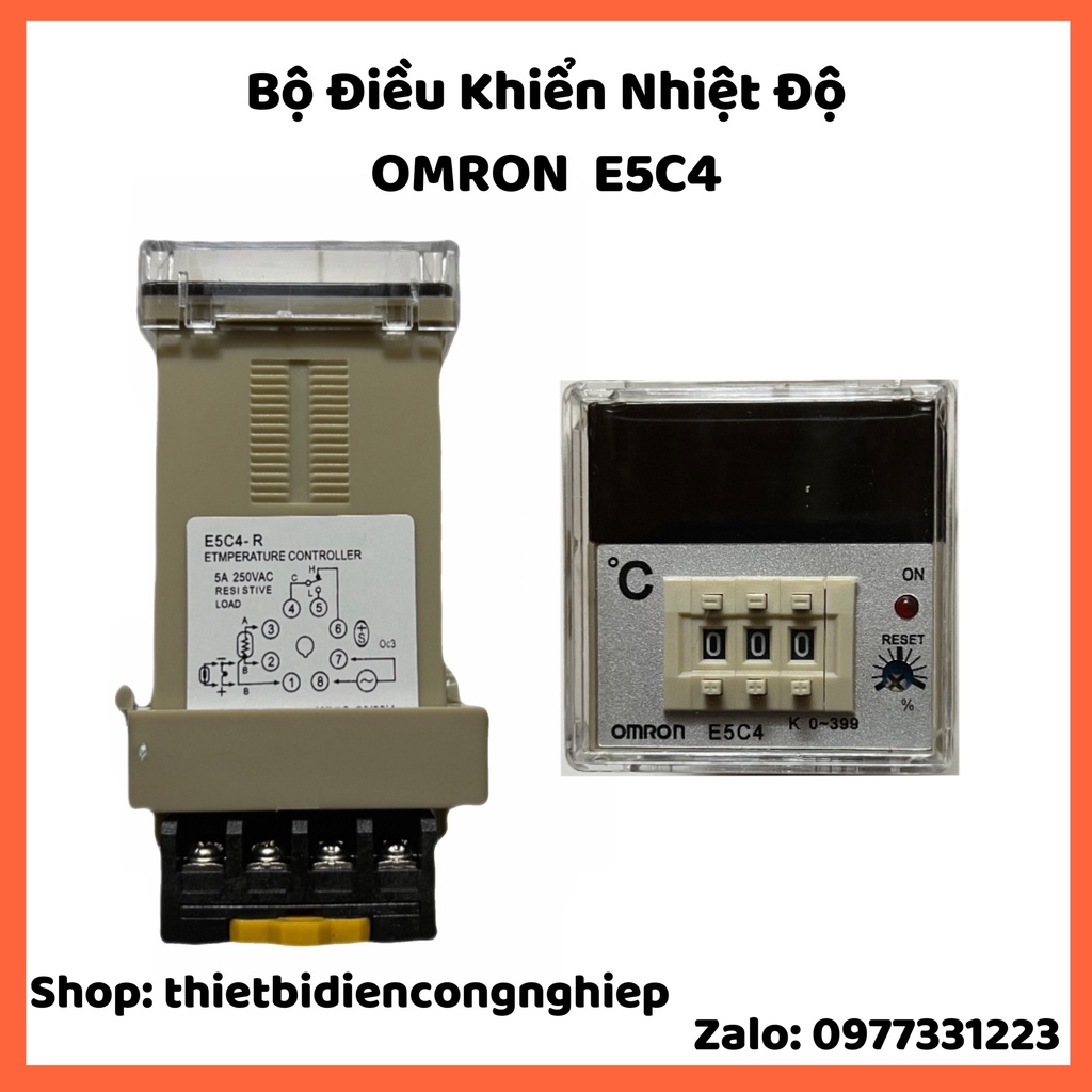 Bộ Điều Khiển Nhiệt Độ OMRON E5C4 Đồng Hồ Nhiệt OMRON E5C4 Đã Bao Gồm ...