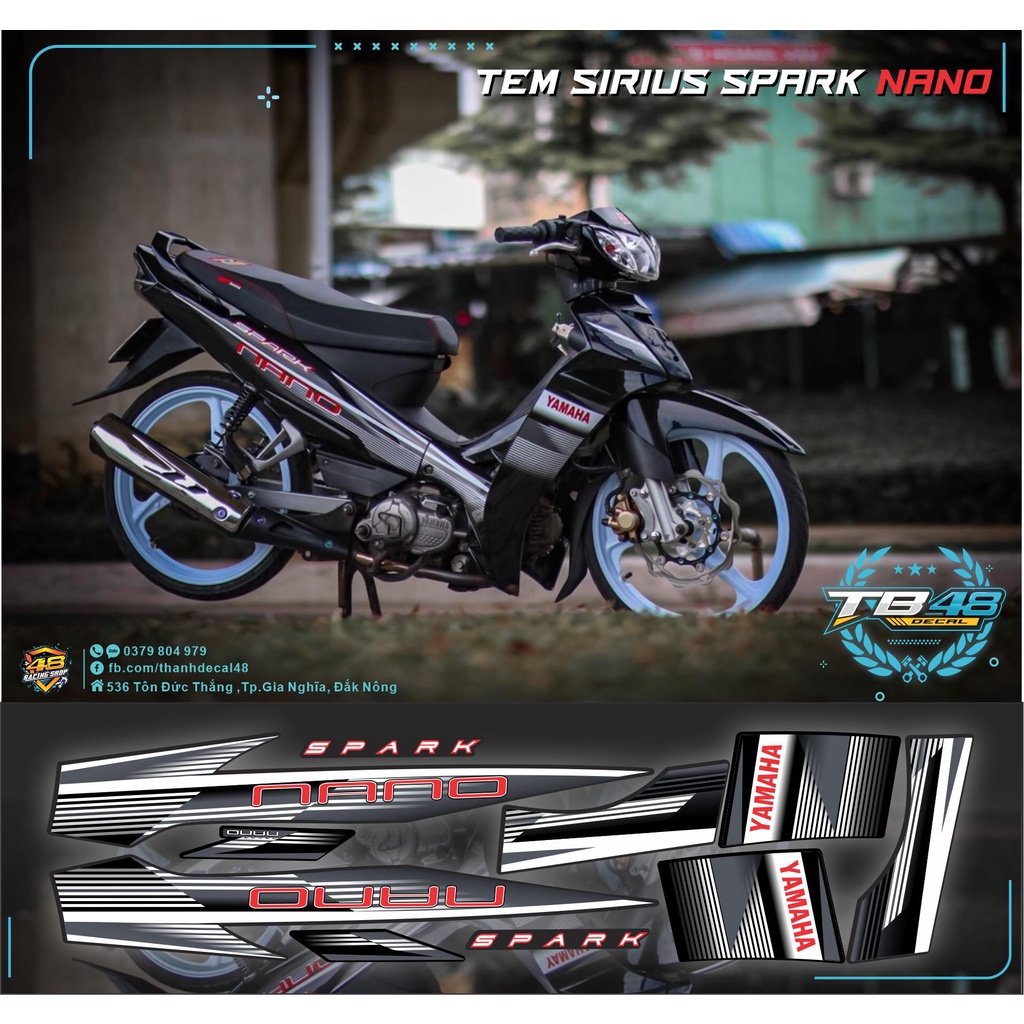 Tem Xe Sirius Nano áo đen | Shopee Việt Nam