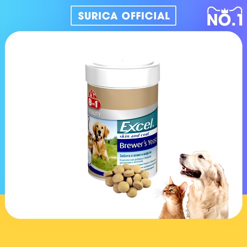 Viên dưỡng lông Excel Vitamin cho chó mèo dưỡng lông ngừa rụng lông ...