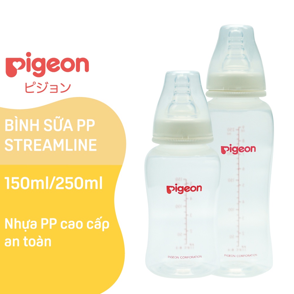 Bình sữa PP Streamline Pigeon 150ml/ 250ml | Shopee Việt Nam