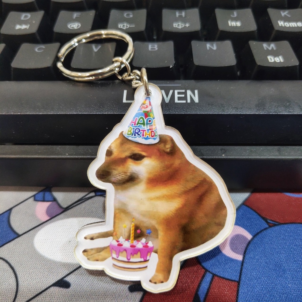 Móc khóa cheems meme shiba inu phong cách hài hước nhiều nhân vật treo ...