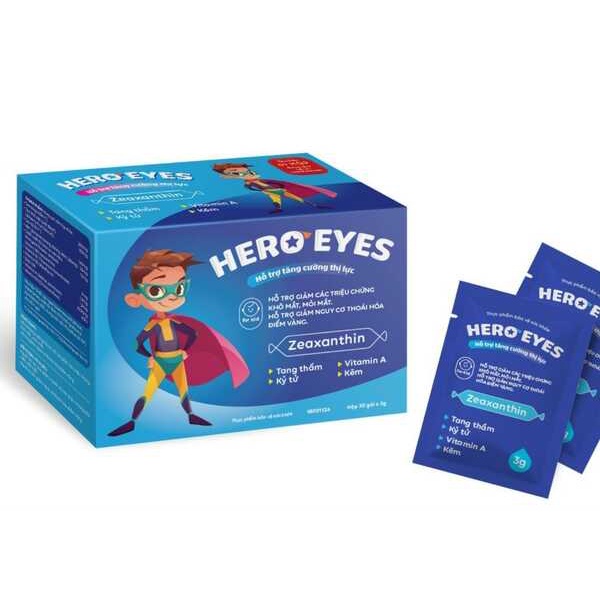 [Nhà thuốc 085] GÓI Hero Eyes - Hỗ Trợ Tăng Cường Thị Lực - Hộp 30 gói ...