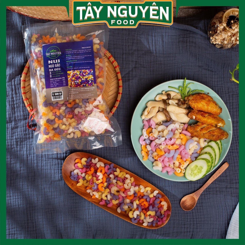Nui rau củ healthy bổ sung vitamin Tây Nguyên Food - Việt Nam 500g/1kg ...