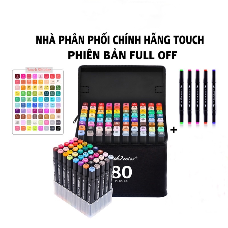 Bút màu Marker Touch Cool chuyên nghiệp họa cụ tô màu dạ vẽ tranh anime ...