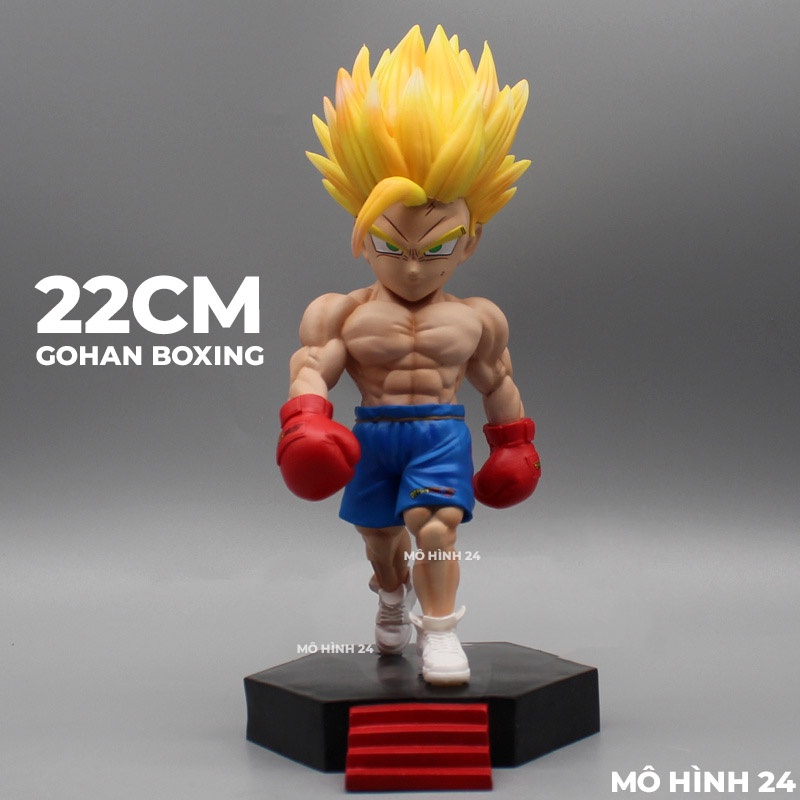 Tượng Mô hình nhân vật Gohan chibi cơ bắp đấm boxing dragon ball figure ...