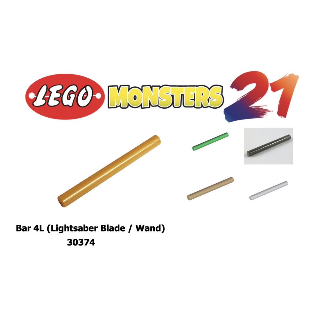 [1 cái]-Lego chính hãng, Thanh 4L ( Đũa phép, kiếm ánh sáng)- ID 30374 ...