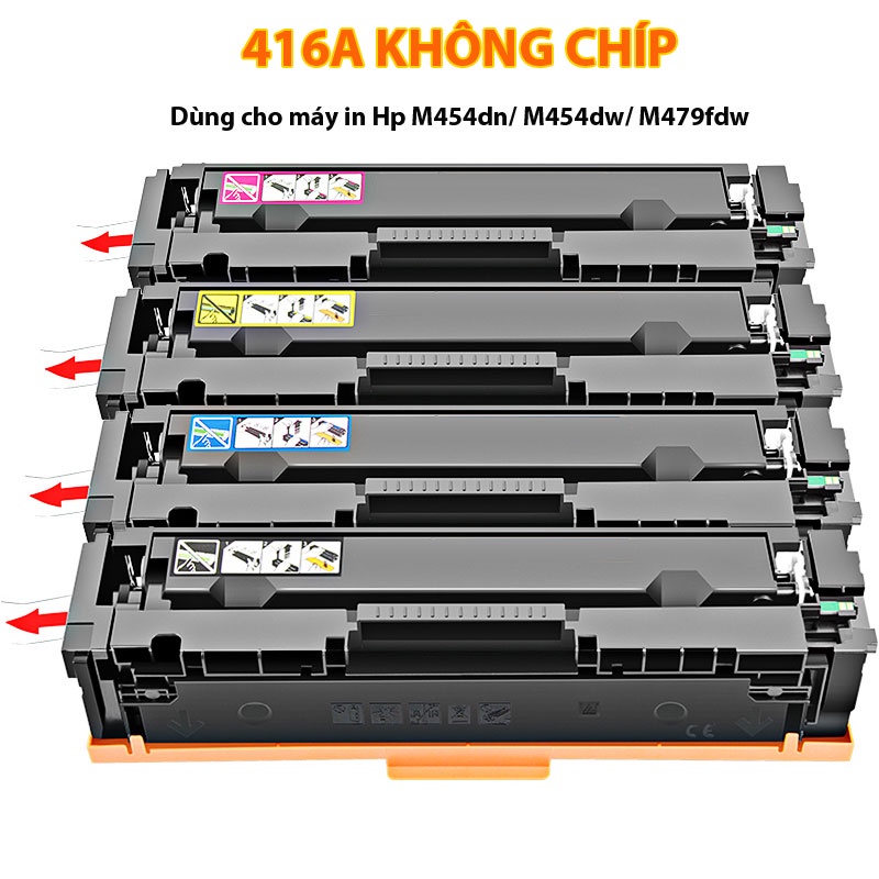 Hộp mực 416A 415A AZ [KHÔNG CHÍP] dùng cho máy in HP Color Laser M454dn ...