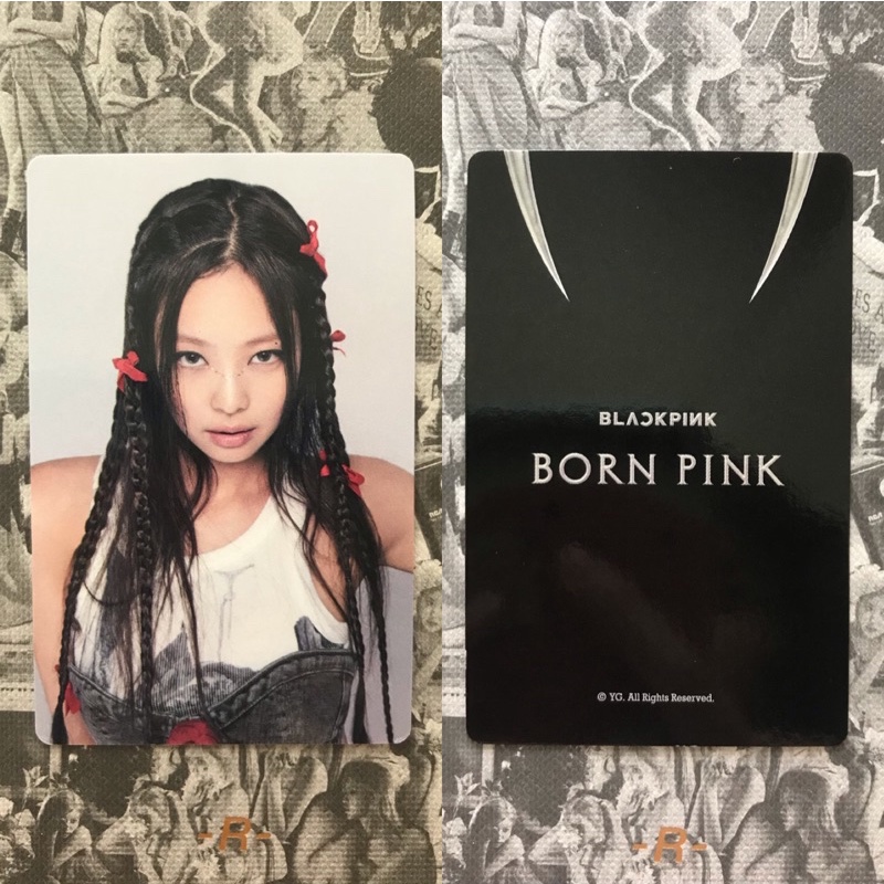 [official Toploader]blackpink Card Jennie Yg Pre Order Album Born Pink