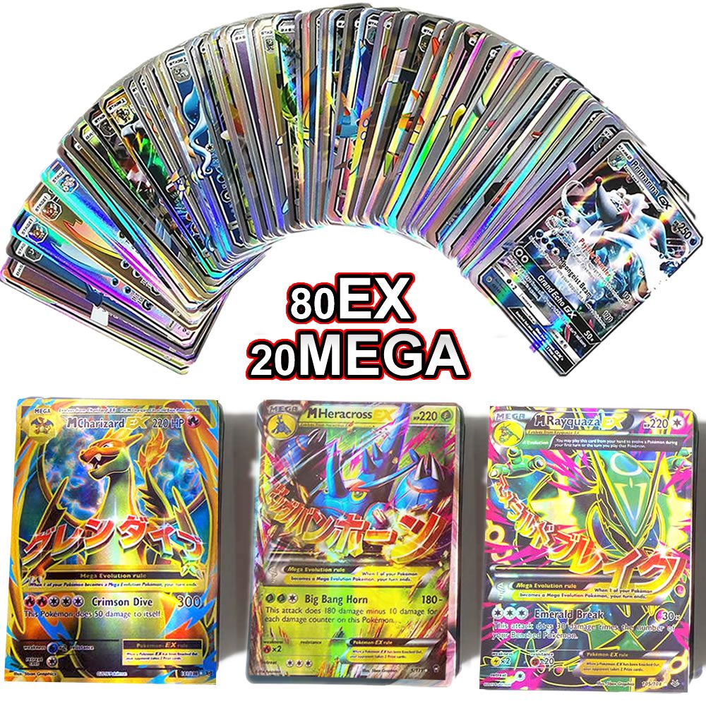 Bộ thẻ bài Pokemon TCG VMAX TAG TEAM MEGA EX GX Energy sáng bóng độc ...
