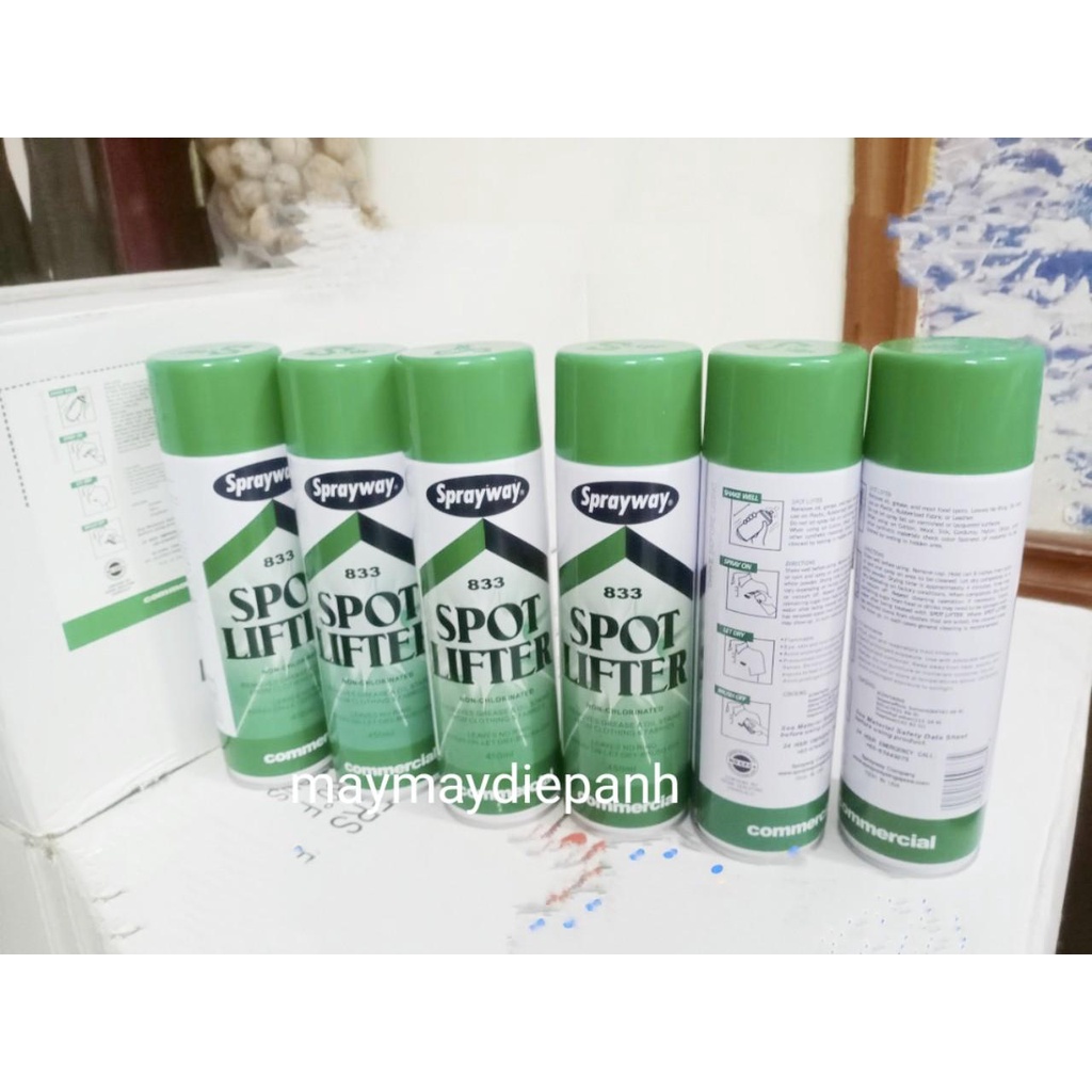 Chai xịt tẩy dầu máy dính trên vải 833 SPRAYWAY, TPR | Shopee Việt Nam