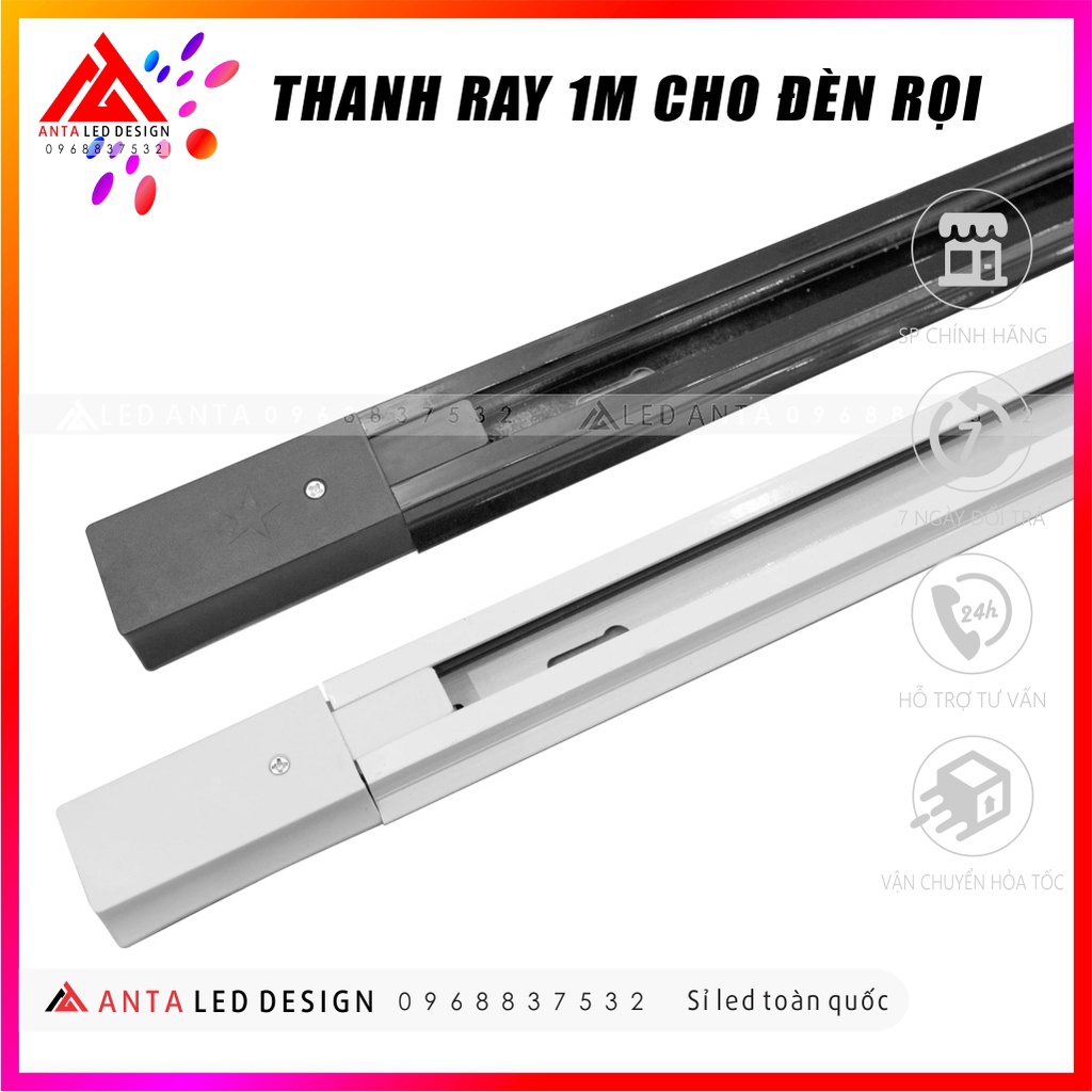 Thanh ray 1M dùng cho đèn rọi showroom, cửa hàng | Shopee Việt Nam