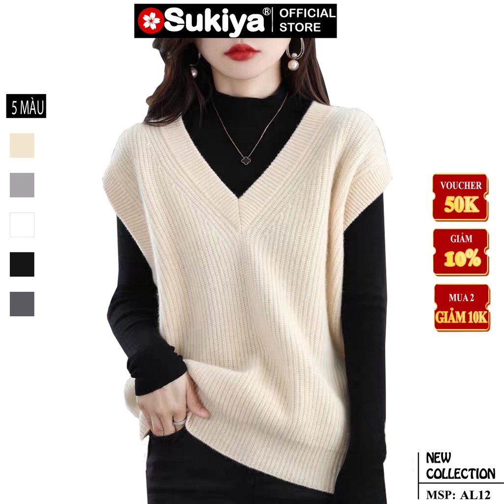 Áo Len Ghile Nữ SUKIYA Dáng Rộng Chất Len Lông Thỏ Mềm Mại Dày Dặn AL43 ...