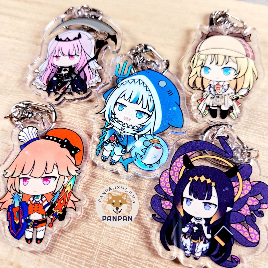 Móc khóa mica Hololive Myth VTuber (6cm) Mori Calliope, Gawr Gura ...