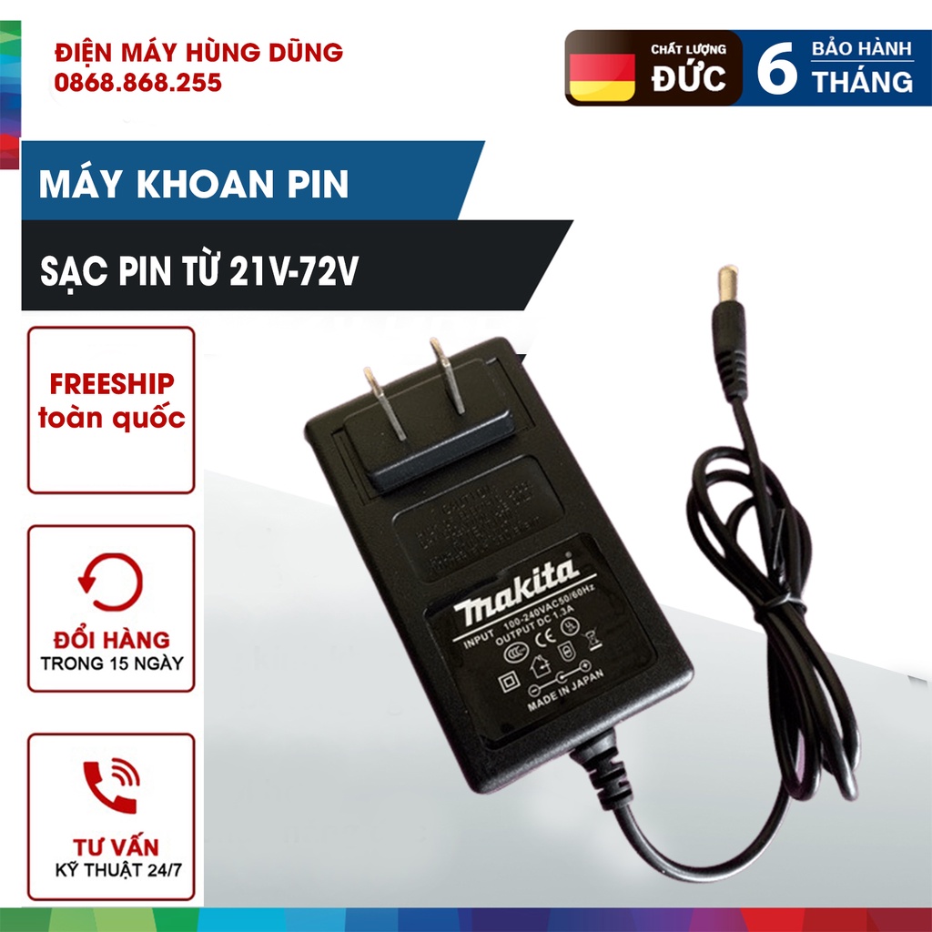 Sạc Pin 36V Dùng Cho Máy Khoan Pin 18V-21V-24V-26V-28V-36V-66v 5cell ...