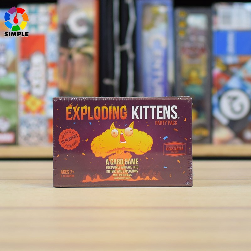Exploding Kittens Card Game-Party Pack (no music) | Shopee Việt Nam