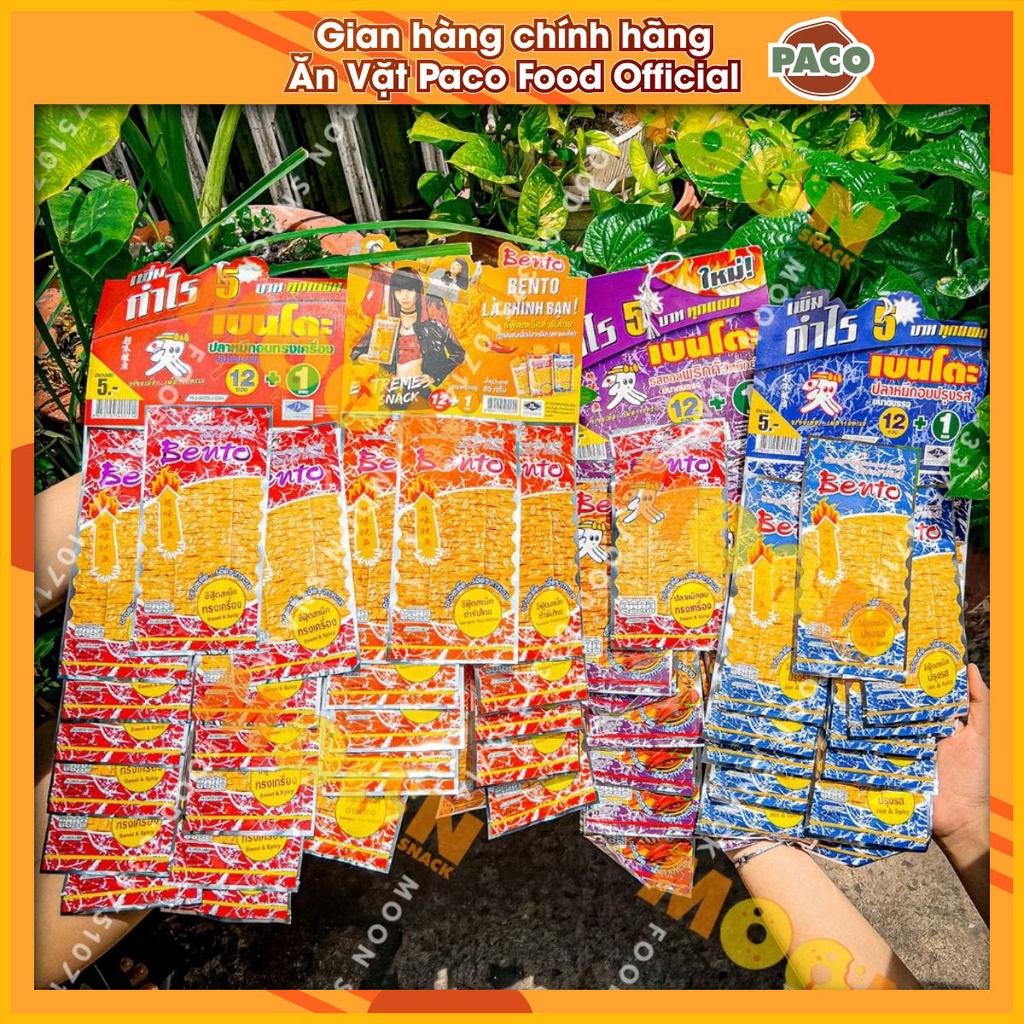 MỰC BENTO THÁI LAN LỐC 12 GÓI (12* 5g) các màu đỏ/cam/xanh biển/tím ...