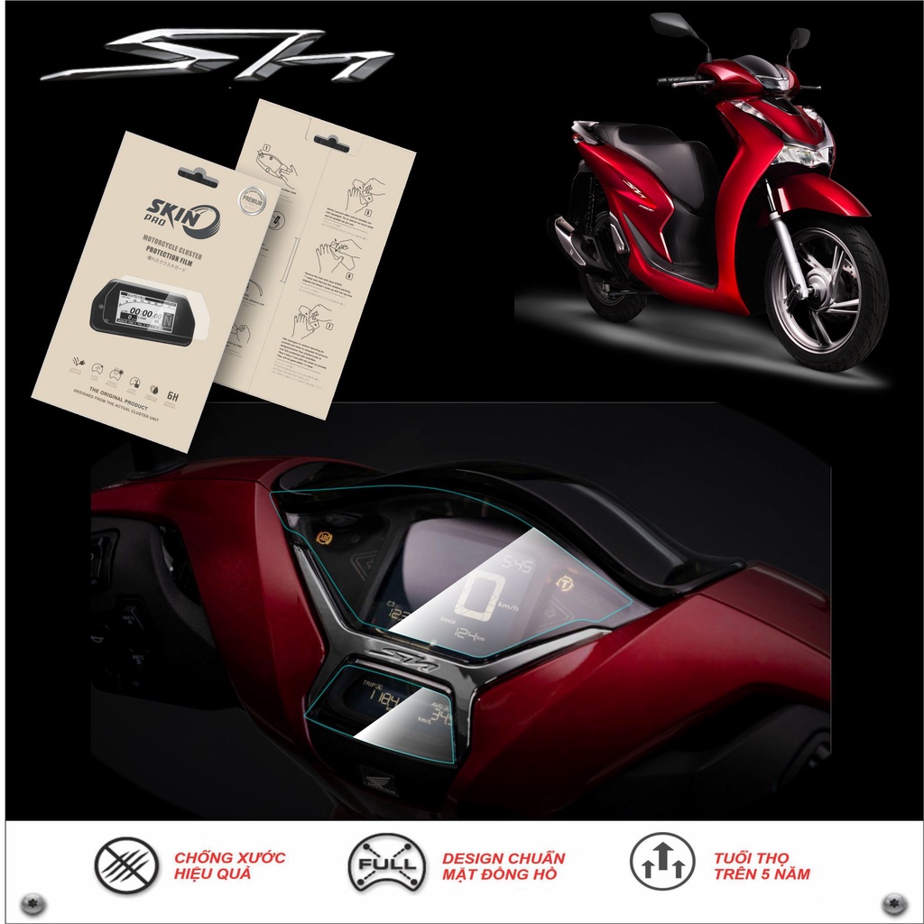 Miếng dán PPF bảo vệ mặt đồng hồ xe HONDA SH 125I SH 150I SH 160I SH 350I 2020 ĐẾN 2024 | Shopee ...