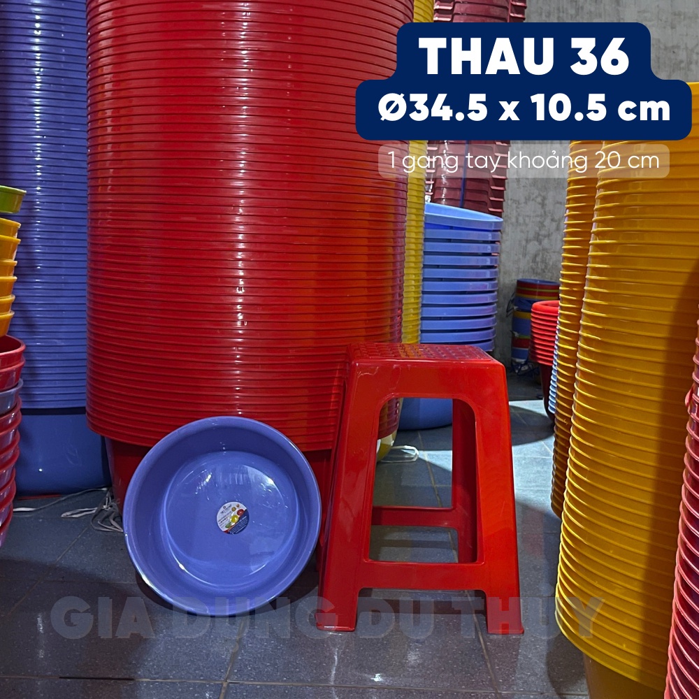 Thau nhựa tròn nhiều kích thước từ 32L đến 45L, thau bằng nhựa tốt ...