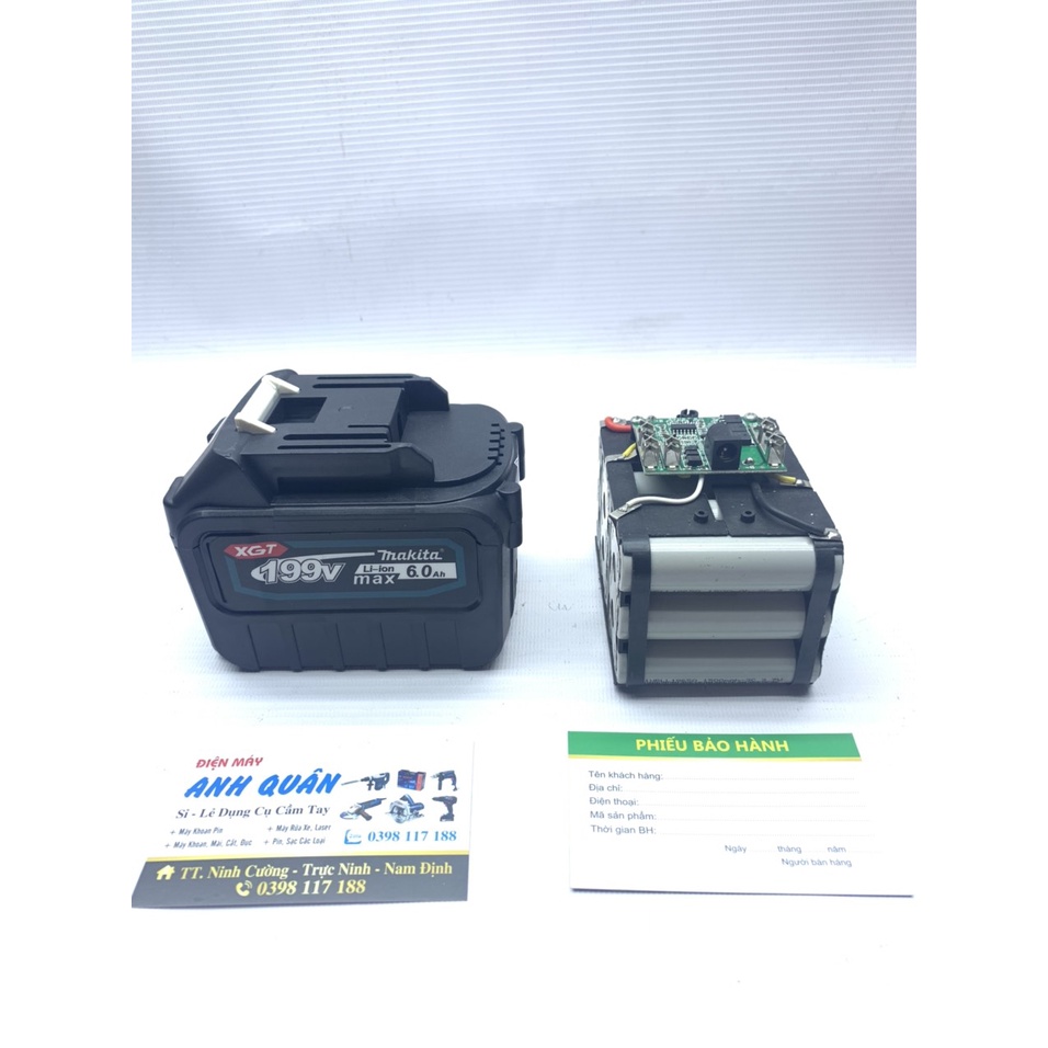 Pin Makita 15 Cell XÁM 199V CHẤT LƯỢNG 2000 MAH MẠCH 3 MOSFET CHỐNG ...