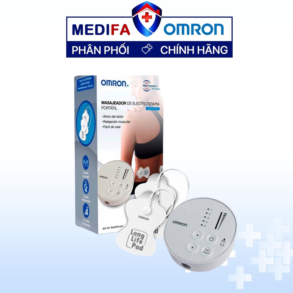 Máy Massage Xung Điện Cầm Tay Omron HV-F013 Hỗ Trợ Giảm Đau Cơ & Thần Kinh, Bảo Hành 2 Năm ...