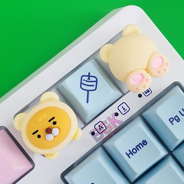 Bộ Keycap 2 Nút Đầu và Mông Sư Tử Cực Cute ( keycap Artisan, keycap ...