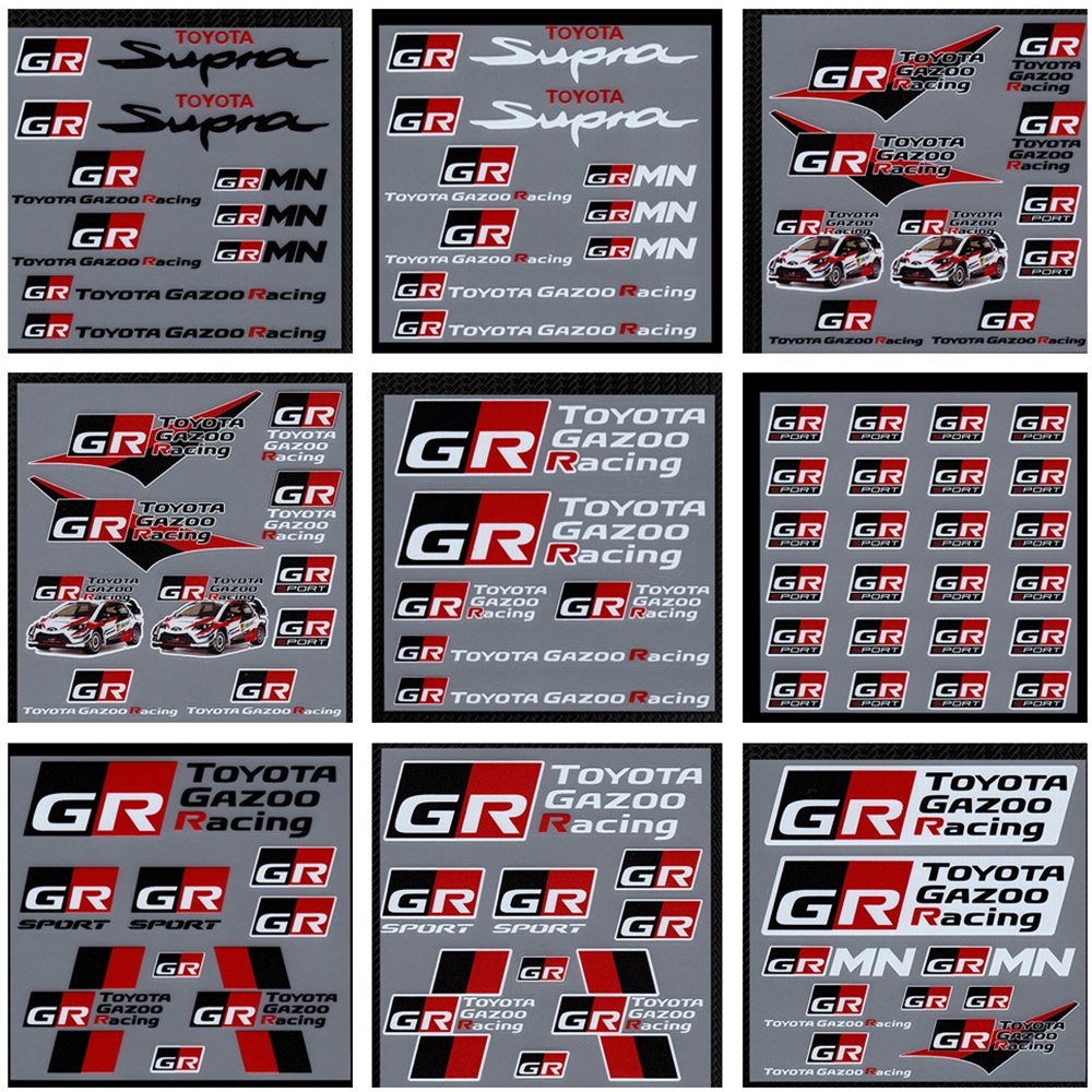 Gr Dán Thể Thao GAZOO Đua Xe Decal TRD Tạo Kiểu Kính Chắn Gió Xe Decal ...