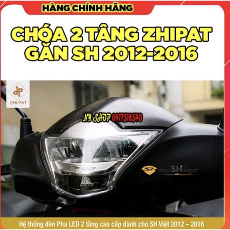Đèn Pha Led 2 Tầng Zhipat Lắp Cho Đầu SH Việt 2012-2016 | Shopee Việt Nam
