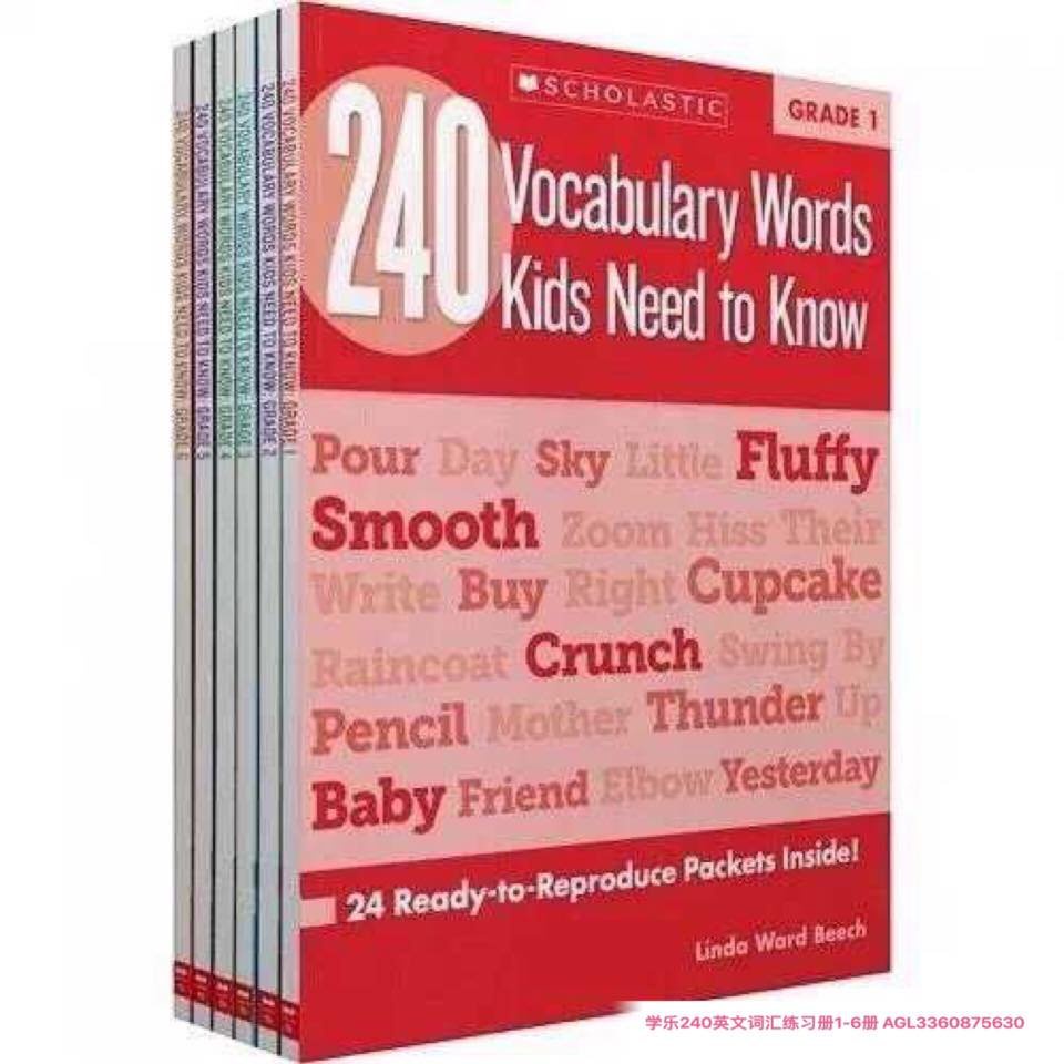 240 Vocabulary words kids need to know Grade (6q) | Shopee Việt Nam