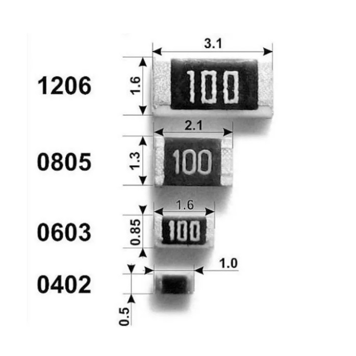 Tụ dán 0805, 1206 104, 102, 103, 105, 471 50V Tụ gốm SMD (1nF, 10nF ...
