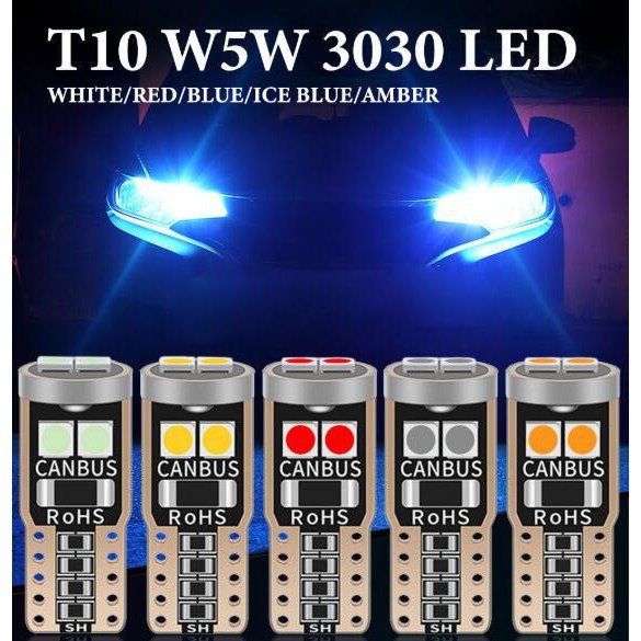 Đèn xi nhan led T10 mini cho xe máy gắn xi nhan demi đèn đồng hồ chip ...