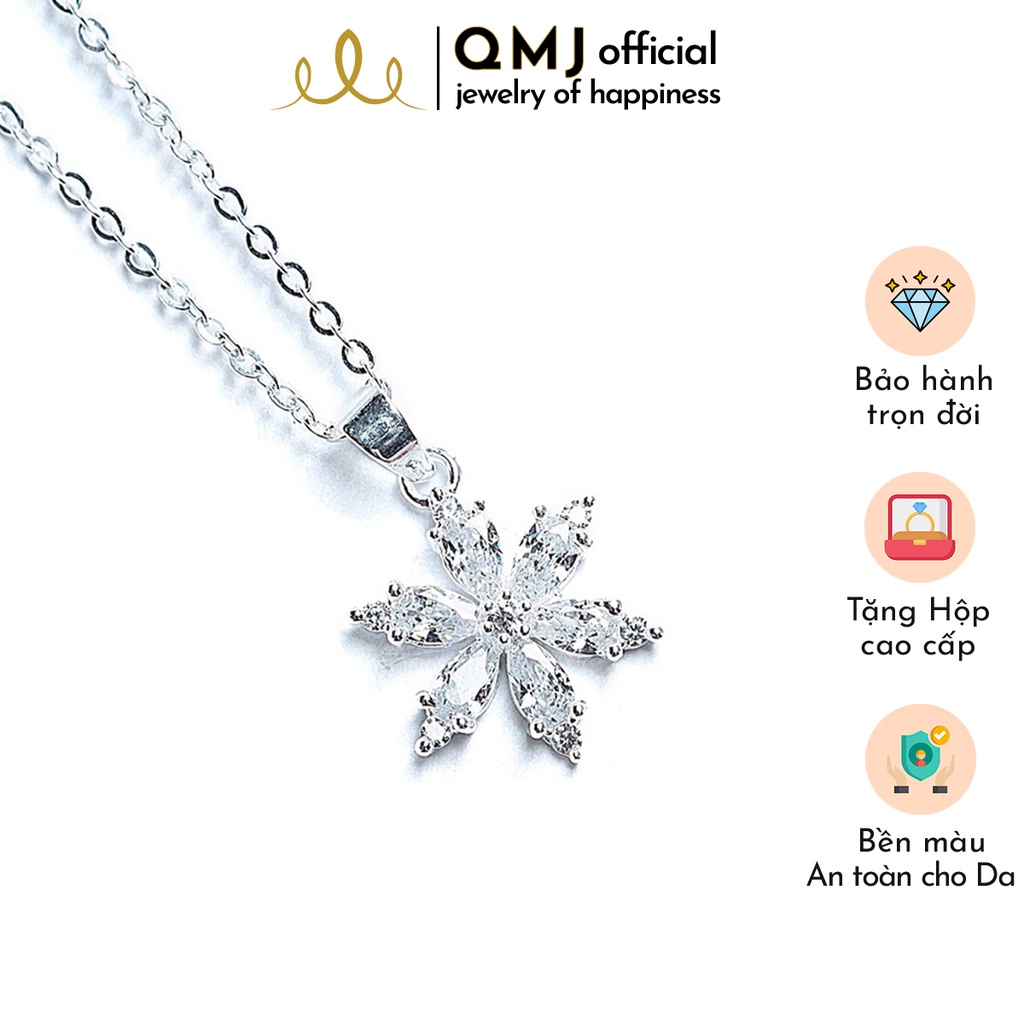 Dây chuyền QMJ Lục phale nạm đá sáng đẹp bạc 925 cao cấp Q012 | Shopee Việt Nam