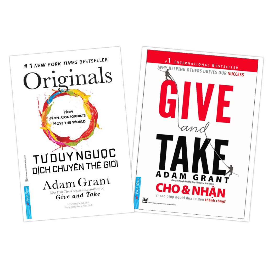 Sách Combo Tác Giả Adam Grant (Tư duy ngược dịch chuyển thế giới 52118 ...