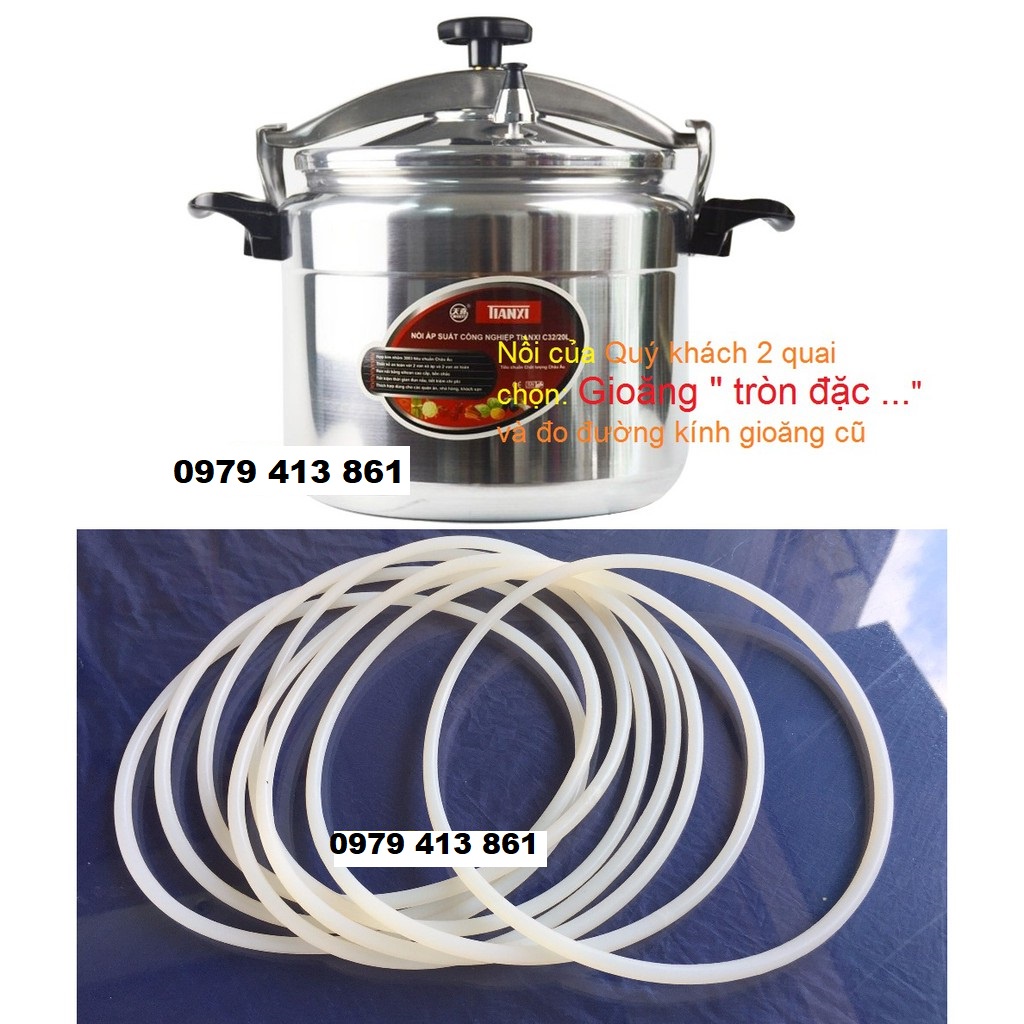 Gioăng tròn nồi áp suất gas 2 quai ( roăng ga / zoăng / zon / ron ...