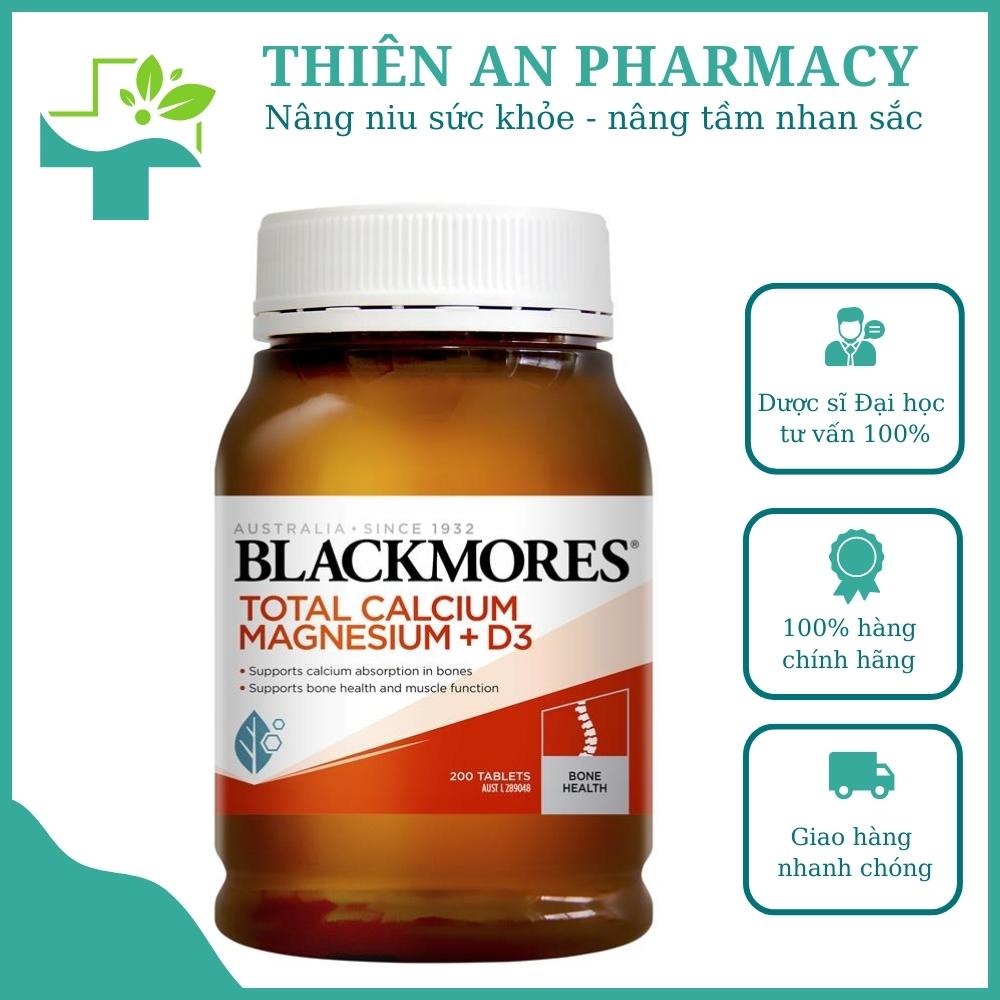 Viên uống bổ sung Canxi Blackmores Total Calcium Magnesium D3 200 viên ...