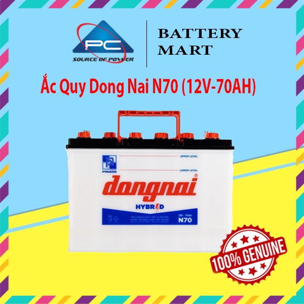 Bình Ắc Quy 12V-70AH, Ắc Quy Dong Nai N70 | Shopee Việt Nam