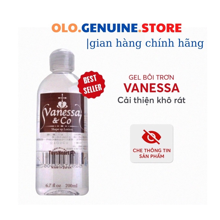 Gel bôi trơn Vanessa Nhật Bản gốc nước, an toàn, tinh chất sâm 200ml ...