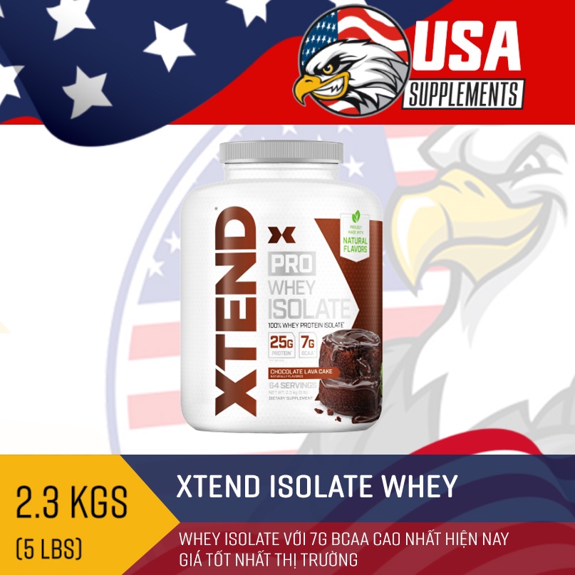 Sữa tăng cơ Xtend Pro Whey Protein Isolate, Tăng Cơ Nhanh (5lbs ...