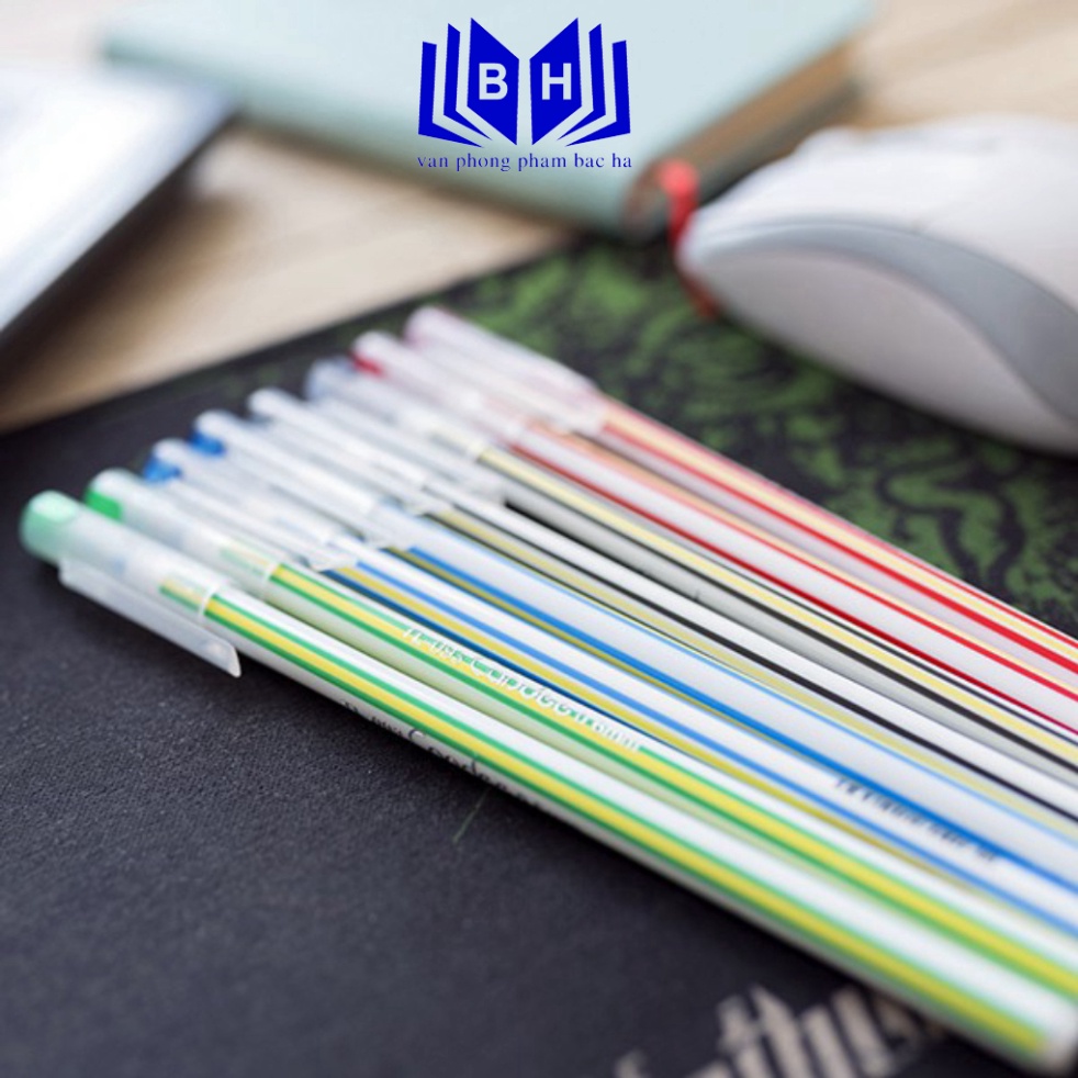 Combo 5 Bút bi bút đùn Thiên Long Candee TL-093 / Bút nến TL 093 cỡ ngòi 0.6mm viết êm trơn ...