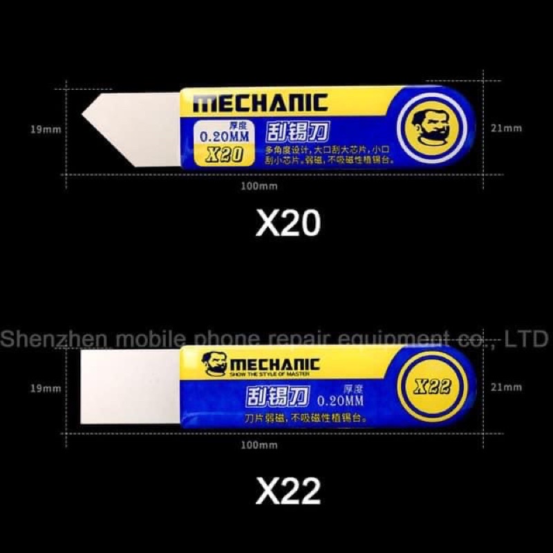 Dao tách màn hình, tách benzen, dao chét chì X20/ X22 Mechanic | Shopee ...