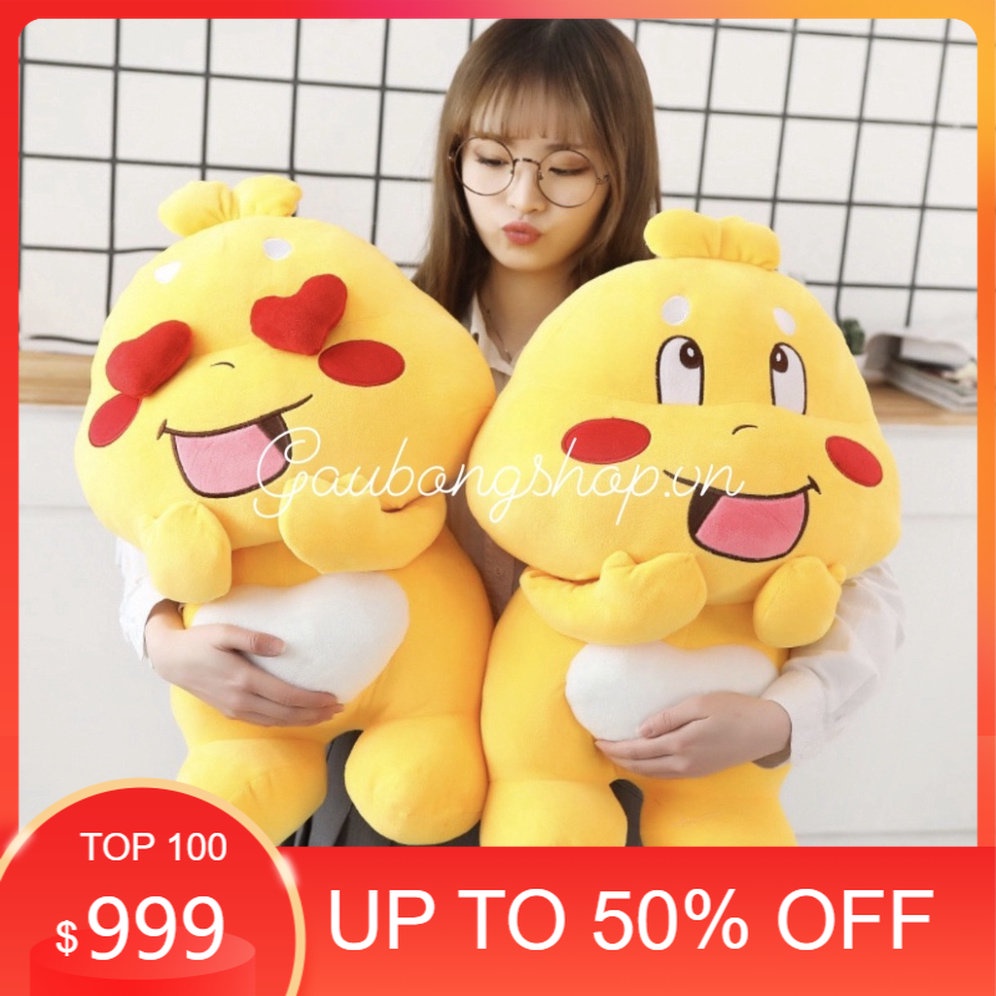 Gấu bông to Ong Vàng Quobee, gối ôm thú nhồi bông Khủng Long Ong Vàng ...