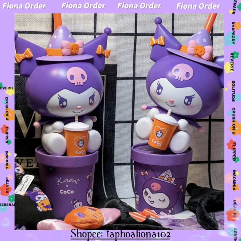 🎀[ORDER] BÌNH NƯỚC MÔ HÌNH KUROMI X COCO CHÀO MỪNG HALLOWEEN 2022 | Shopee Việt Nam