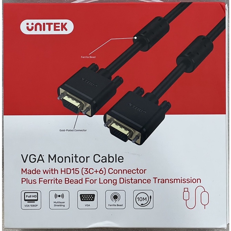 Cáp VGA 10m Unitek chính hãng | Shopee Việt Nam