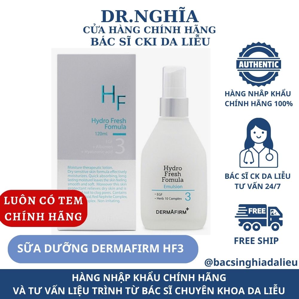 [NHẬP KHẨU CHÍNH HÃNG] Sữa Dưỡng Cấp Nước Dermafirm HF3 Hydro Fresh ...
